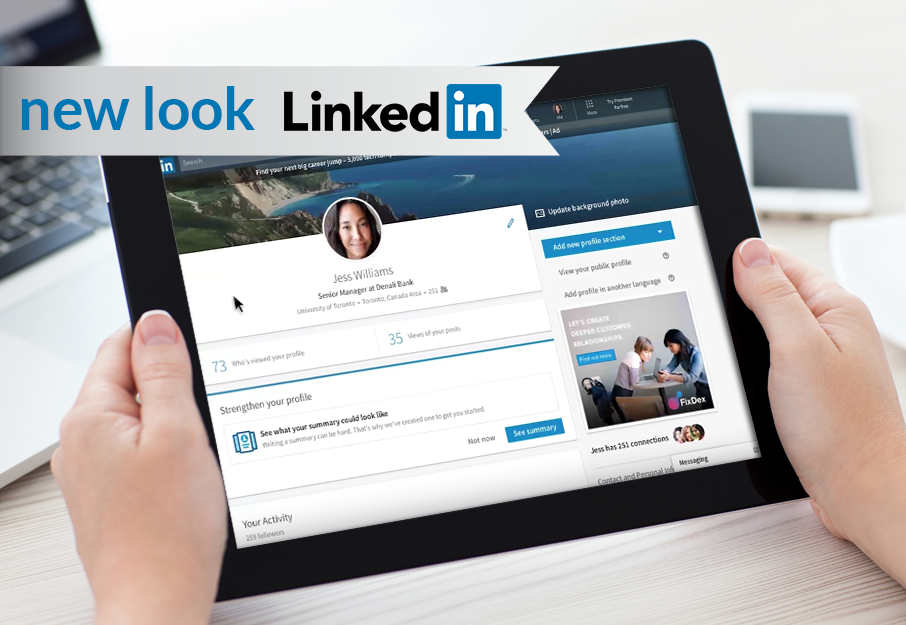 LinkedIn introduces new desktop layout