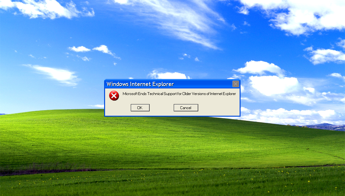 No Microsoft Support for Older Versions of Internet Explorer